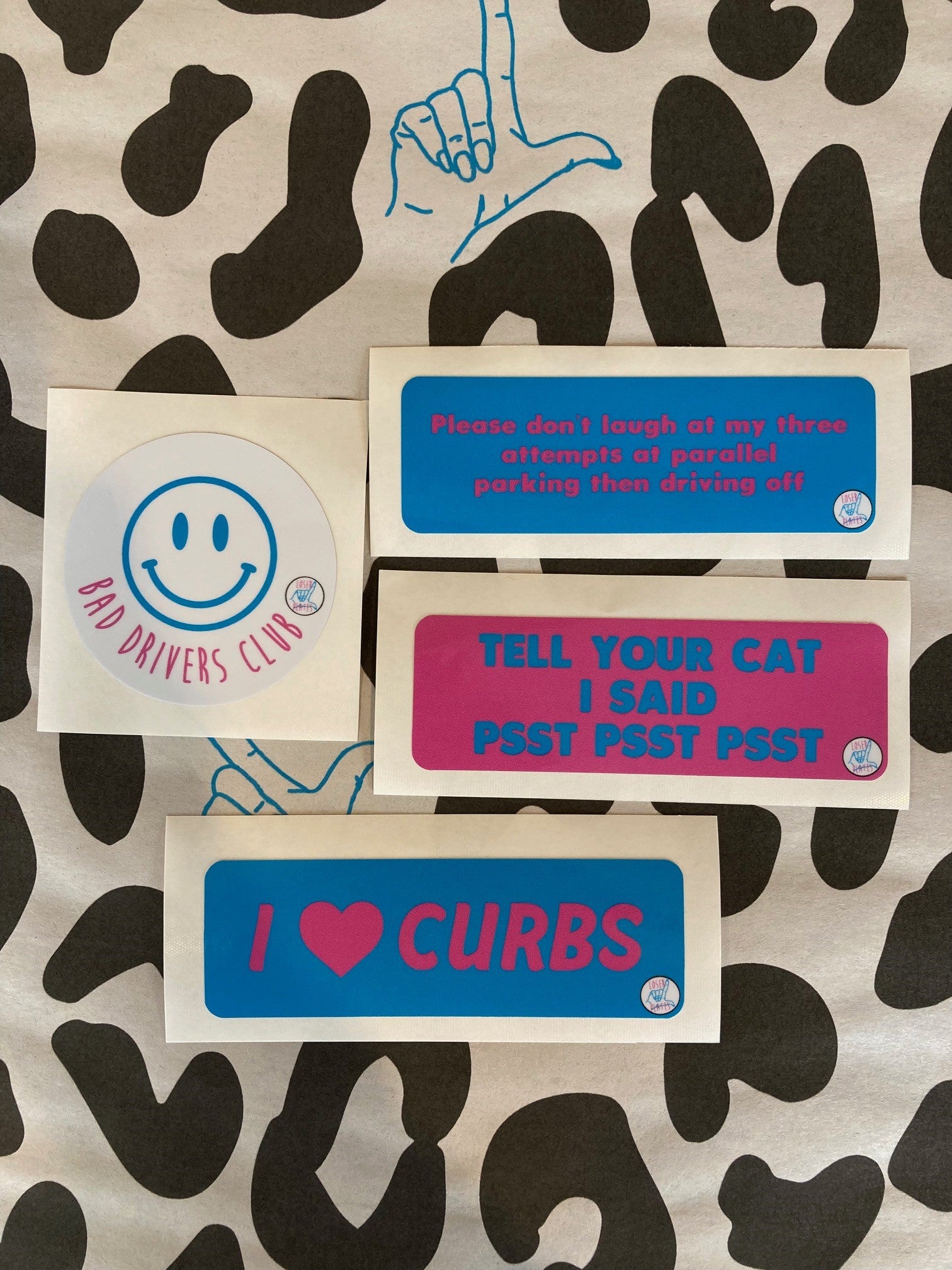 Bad Drivers Club Sticker Set – Loser Plates